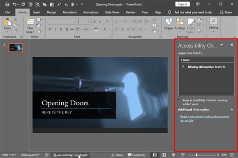 Status Bar In PowerPoint For Windows