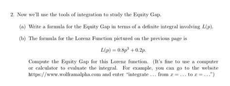 The Lorenz Curve Is The Graph Of The Lorenz Function