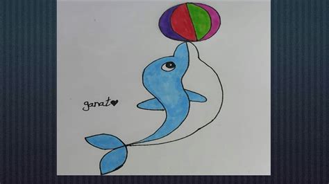 رسم دولفين للاطفالرسم دولفين سهل وبسيط رسم سهلhow To Draw Dolfen 🐬
