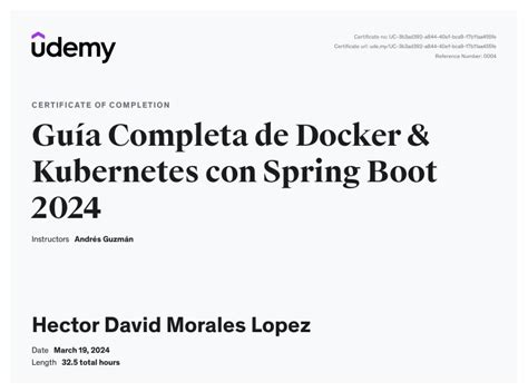 hector david morales lopez on linkedin udemy docker kubernetes