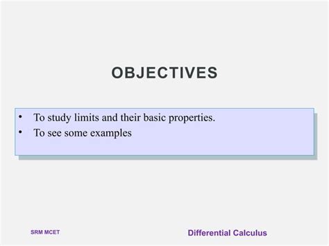 Limits Differential Calculus Examples Ppt Pptx