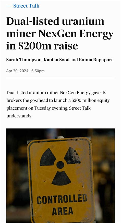 Chris Dorney On Linkedin Big Night In The Uranium Market Again