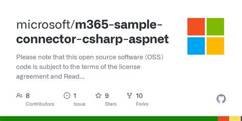 Github Microsoftm365 Sample Connector Csharp Aspnet Please Note That This Open Source