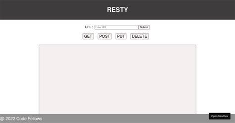 Resty Codesandbox