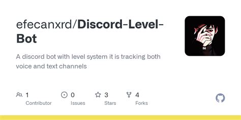 github efecanxrd discord level bot a discord bot with level system