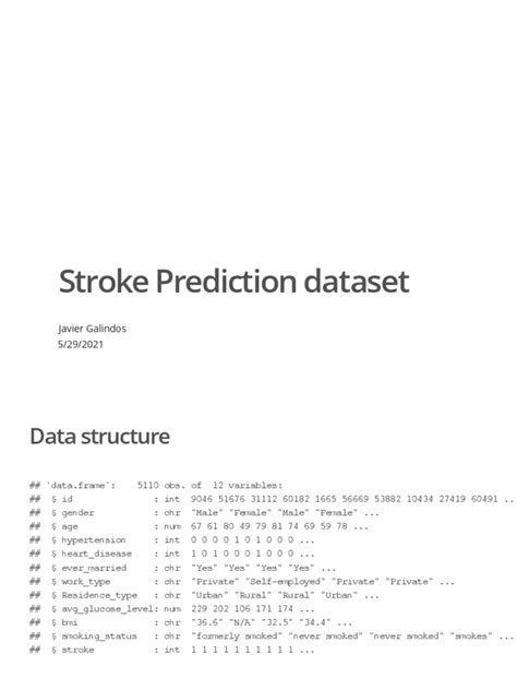 Stroke Prediction Dataset Pdf Body Mass Index Overweight