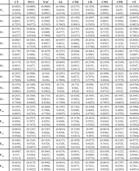 The Neutrosophic Matrix For The Constructed Decision Making Problem Download Scientific Diagram