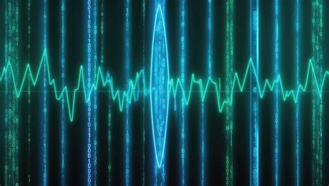 Abstract Digital Wave Visualization Representing Sound And Technology