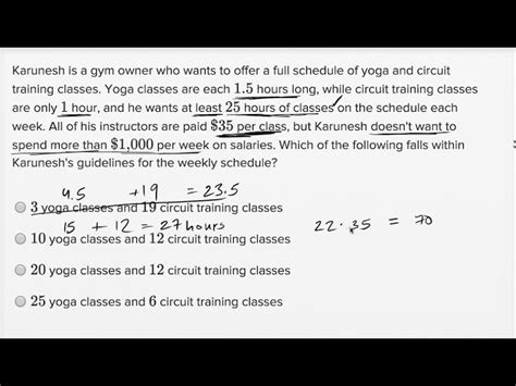 Linear Function Word Problems Harder Example Math SAT Khan Worksheets Library