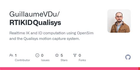 Github Guillaumevdu Rtikidqualisys Realtime Ik And Id Computation Using Opensim And The