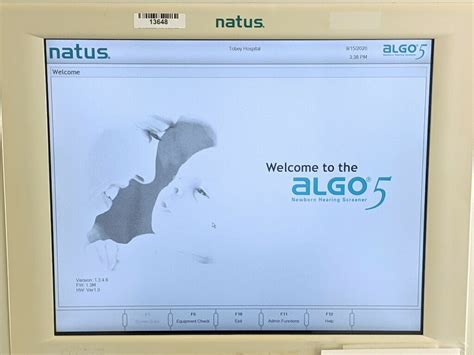 Used Natus Algo 5 Newborn Hearing Screener With Printer And Sensors