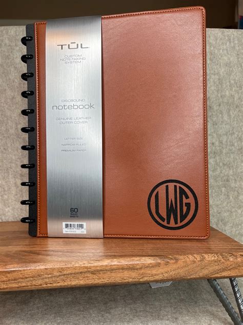 Tul® Letter Discbound Notebook With Leather Cover Letter Size Perfect