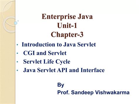 enterprise java unit 1 chapter 3 pptx