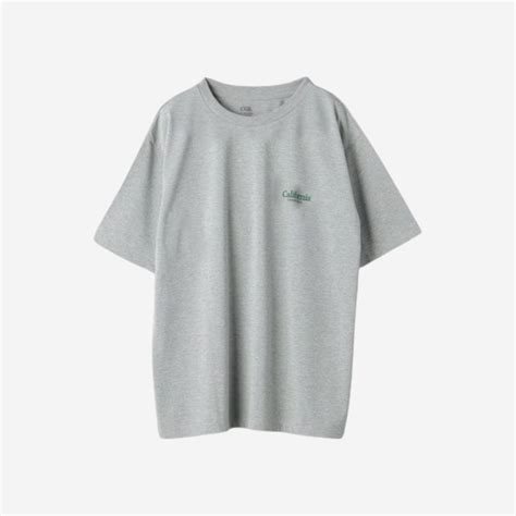캘리포니아 제너럴 스토어 리사이클 폴리스터 로고 랙 티셔츠 라이트 그레이 California General Store Kream