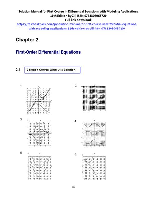Solution Manual For First Course In Differential Equations With