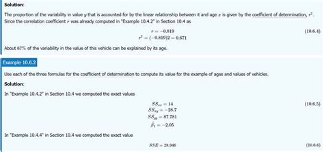 Coefficient Of Determination Formula