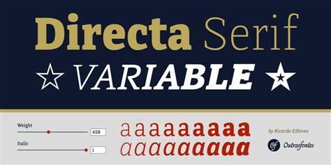 Directa Serif Variable Font Family Free Font