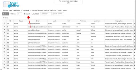 Wordpress Users Bulk Edit Advanced Custom Fields In A Spreadsheet