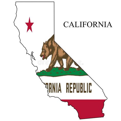 California Map Vector Illustration Global Economy State In America