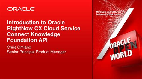 ppt introduction to oracle rightnow cx cloud service connect knowledge foundation api
