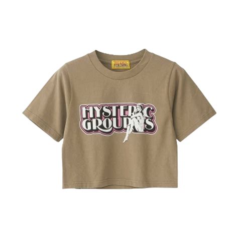 W 히스테릭 글래머 히스테릭 그루피스 숏 티셔츠 카키 Hysteric Glamour Kream