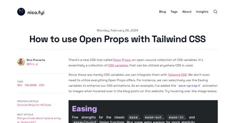 Nico Prananta On Linkedin How To Use Open Props With Tailwind Css