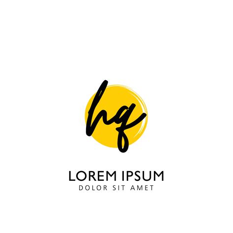 HQ Initial Handwriting Circle Brush Template Design Vector Art At Vecteezy