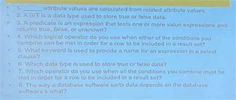 Attribute Values Are Calculated From Related Chegg