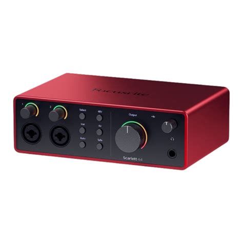 Focusrite Scarlett 4i4 4th Gen User Manual Pdf Download Manualslib