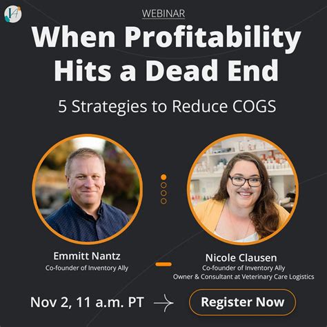 Free Webinar On Cogs In A 125m Veterinary Hospital Inventory Ally