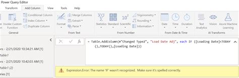 Solved Formula Error Expressionerror The Name If Was