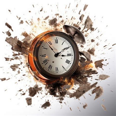 Exploding Clock Image
