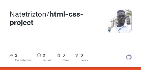 GitHub Natetrizton Html Css Project