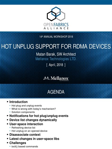 Hot Plug Support For Rdma Download Free Pdf Kernel Operating System Device Driver