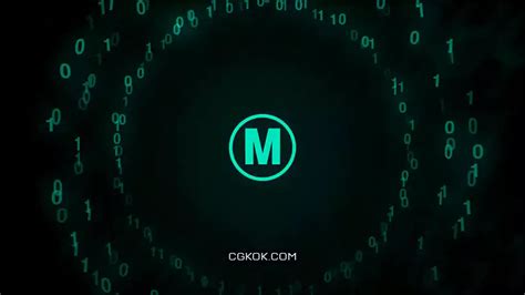 پروژه افترافکت لوگو تکنولوژی digital code logo reveal
