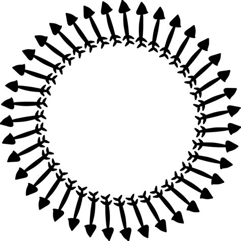 Black And White Of Arrow Shape 17113011 Vector Art At Vecteezy