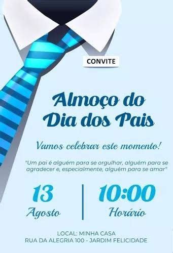 Convite Dia Dos Pais Artofit
