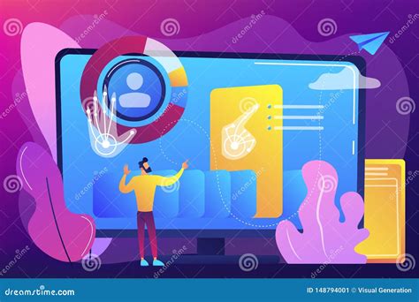 Gesture Recognition Concept Vector Illustration Stock Vector Illustration Of Graphic Cartoon