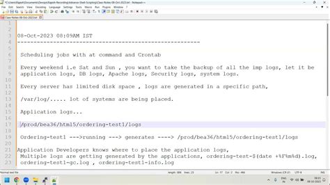 Advance Linux Day 17 Crontab At Command Script To Automate