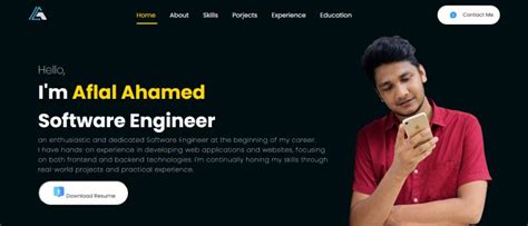 aflal ahamed on linkedin reactjs webdevelopment portfoliowebsite