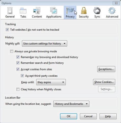 Firefox Not Saving Cookie Exceptions Anymore GHacks Tech News