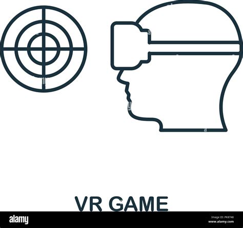 Virtual Reality Game Icon Monochrome Style Design From Visual Device Collection Ui Pixel