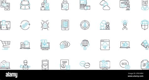 Learning Linear Icons Set Education Knowledge Training Instruction
