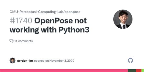 openpose not working with python3 · issue 1740 · cmu perceptual