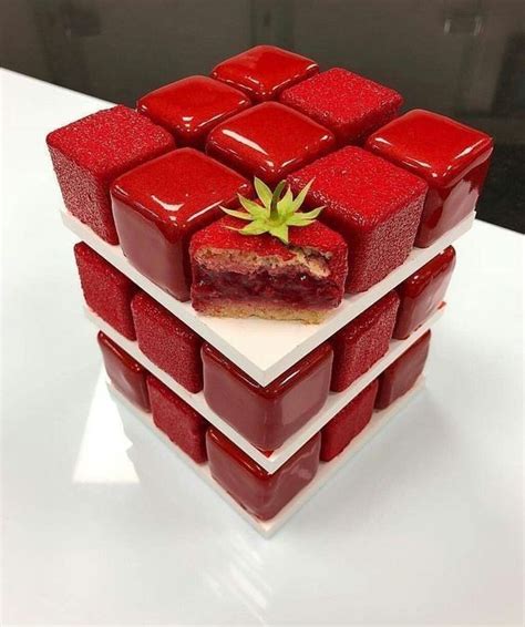 Форма силиконовая для муссовых тортов КУБИК | Cube cake, Rubiks cube ...