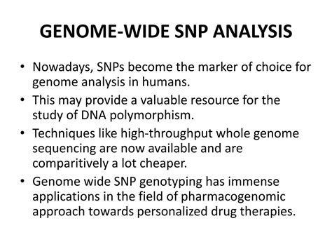single nucleotide polymorphisms 2 1 pptx
