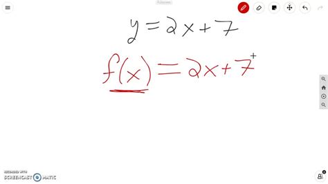 Solvedvocabulary Write Y2 X7 Using Function Notation