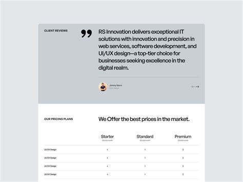rs innovation web design by huzayfah hanif on dribbble