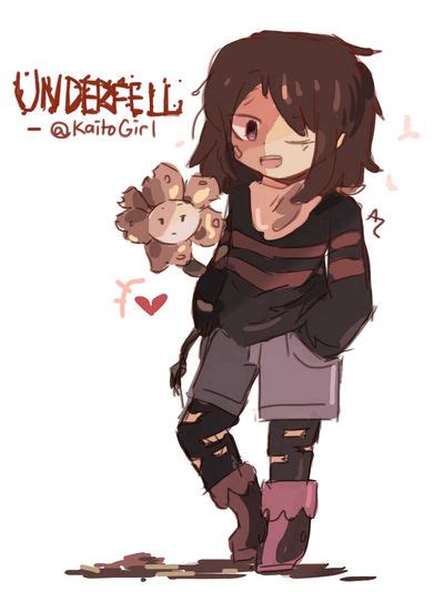 Underfell Frisk And Flowey By A Zelene On Deviantart