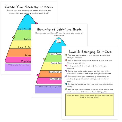 Maslows Hierarchy Of Needs Worksheets Prntbl Concejomunicipaldechinu